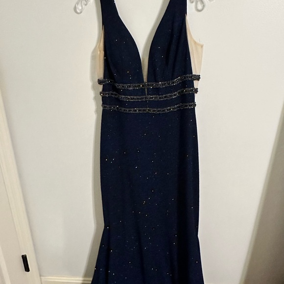 Jovani | Dresses | Navy Sparkle Fulllength Prom Dress | Poshmark